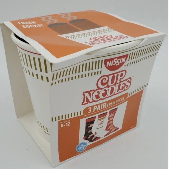 nissin | Underwear & Socks | New 3 Pair Cup Noodles Soup Mens Crew ...
